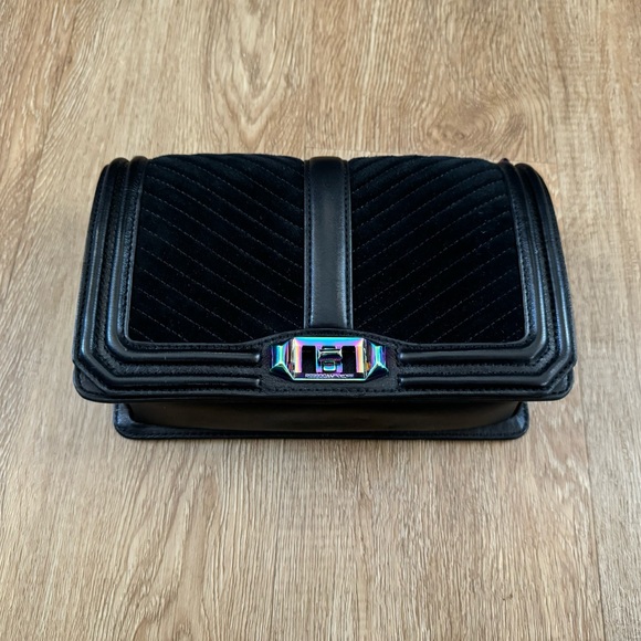 Rebecca Minkoff | Bags | Rebecca Minkoff Oil Slick Black Leather And ...